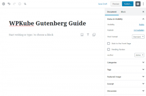 Wordpress Gutenberg Complete Tutorial | FallingBrick
