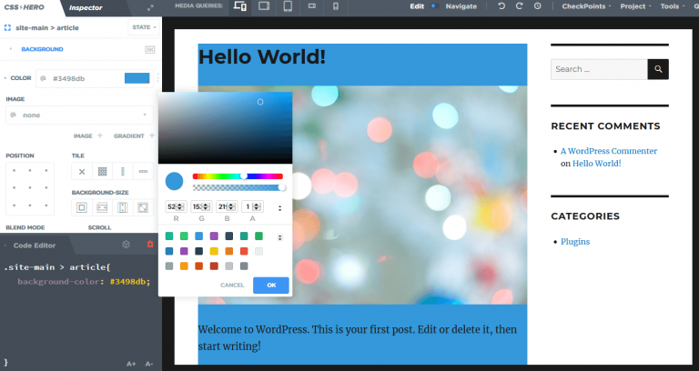 CSS Hero Review - Easy Way to Customise WordPress | FallingBrick